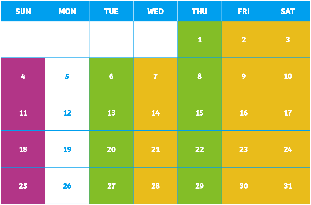 Schedule : Welcome to Water World