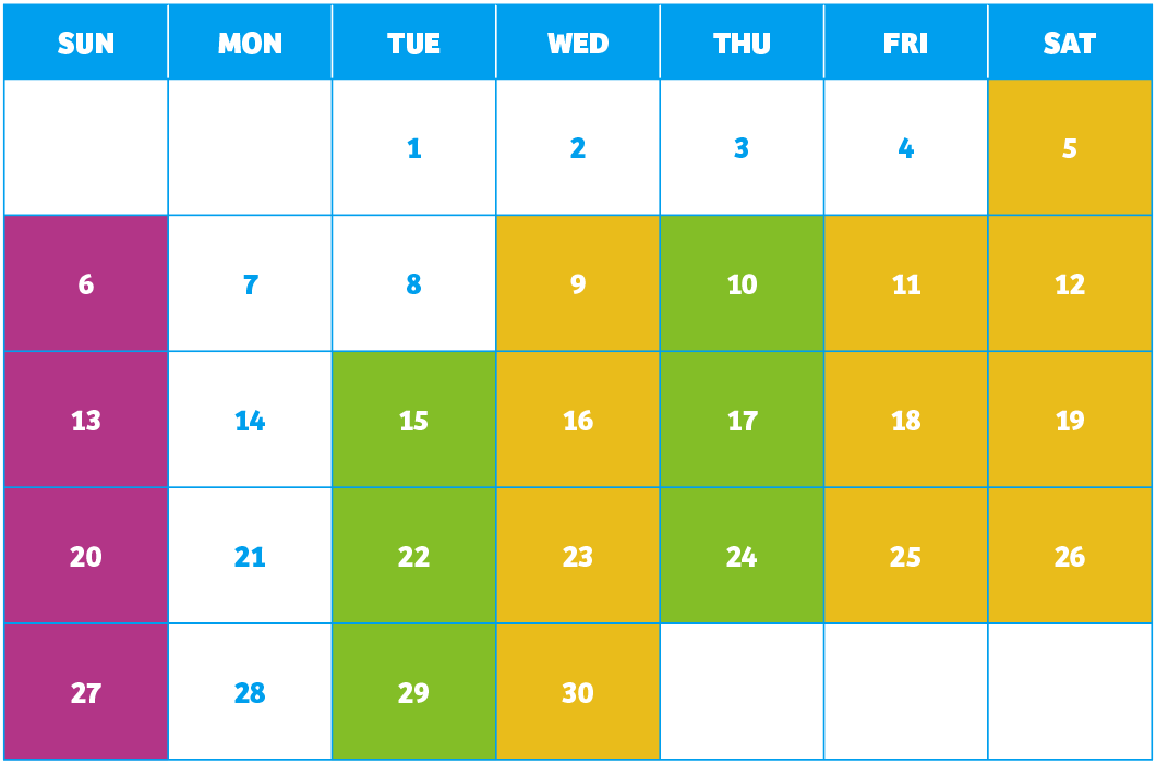 Schedule : Welcome to Water World