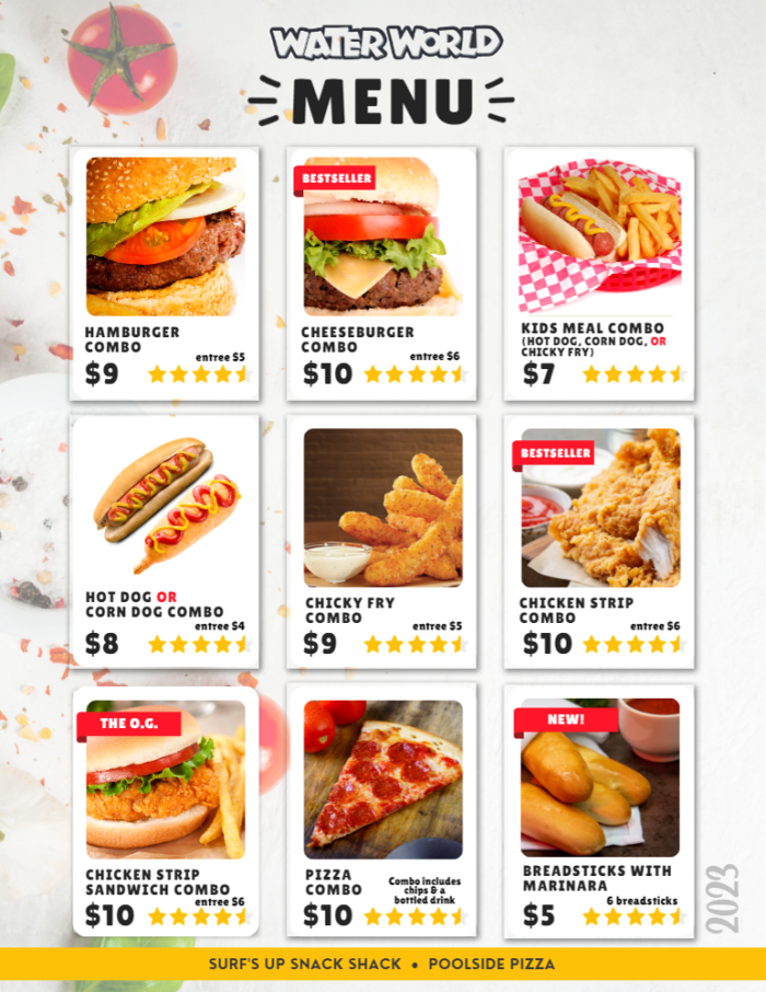 Tasty Treats : Welcome to Water World