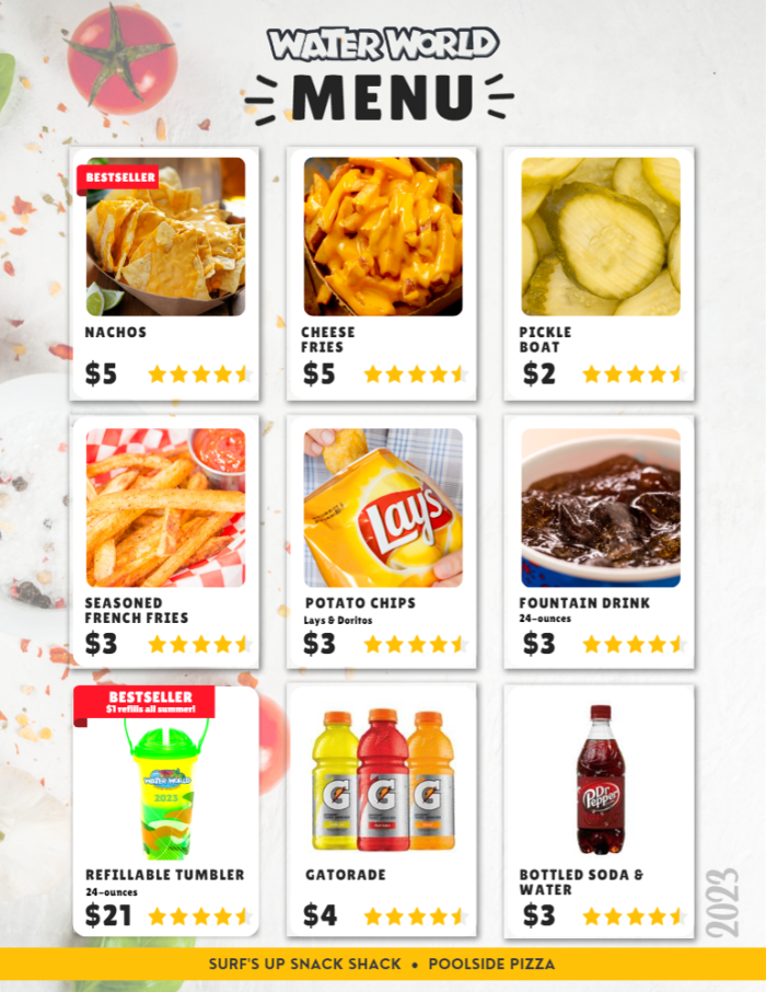 Tasty Treats : Welcome to Water World